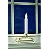 Amazon.com: Battery Operated LED Flameless Window Candle Pewter/Silver ...
