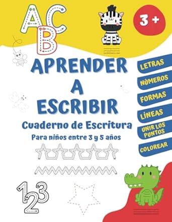 Aprender a escribir. Letras, Números, Formas: Cuaderno de Escritura ...