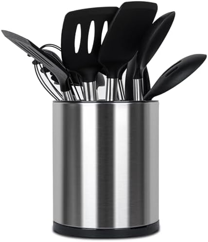 Amazon.com: Kozy Flair New Square form Rotating Utensil Caddy - Utensil ...