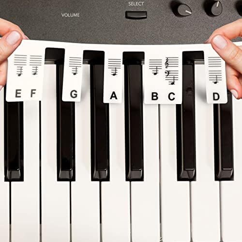 Piano Notes Guide for Beginner, 88/61 Keys Removable Piano Keyboard ...