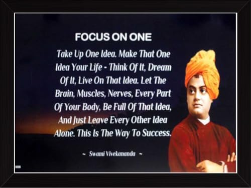 Motivational Quotes Framed Poster - Swami Vivekananda Wall Photo Frames ...