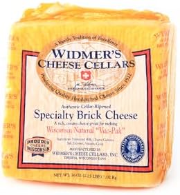 Amazon.com: Widmer’s Brick Cheese – 2.25 lb Half Loaf | Buttery ...