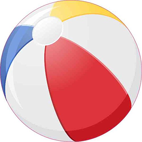 Amazon.com: StickerTalk Beach Ball Vinyl Sticker, 4 inches by 4 inches ...