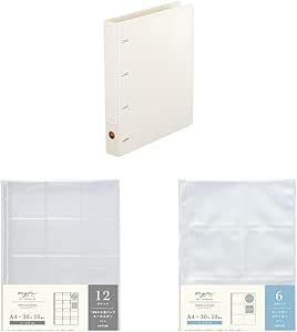 Amazon | 【セット買い】リヒトラブ myfa 推し活 4穴リング コレクションファイル A4 ミルキーホワイト F3300-0 + リヒトラブ myfa 推し活 缶バッジ フラップ付き ...