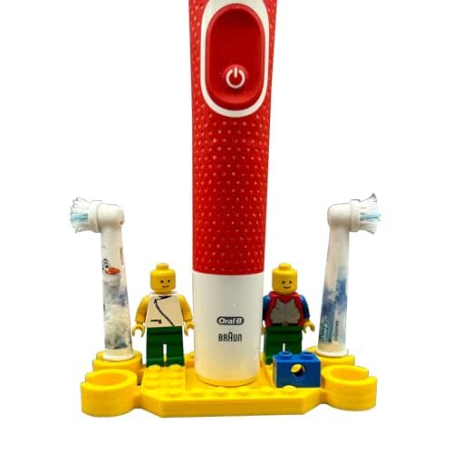Amazon.com: Lego Inspired Electric Toothbrush Holder with 4 brush head ...