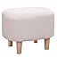 LEITING Ottoman Footstool Footrest Foot Stool Pouffe Padded Modern Home ...