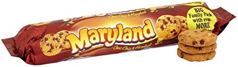 Maryland Choc Chip & Hazelnuts Cookies 230g (Pack of 6) : Amazon.co.uk ...