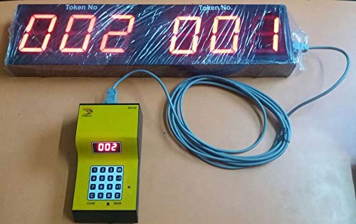 FOOD COUNTER TOKEN CALLING KEYPAD WITH DISPLAY SYSTEM with Ding Dong ...