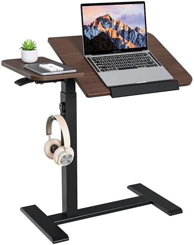 Amazon.com: ETHU Overbed Table with Tilting Top, Medical Table with ...