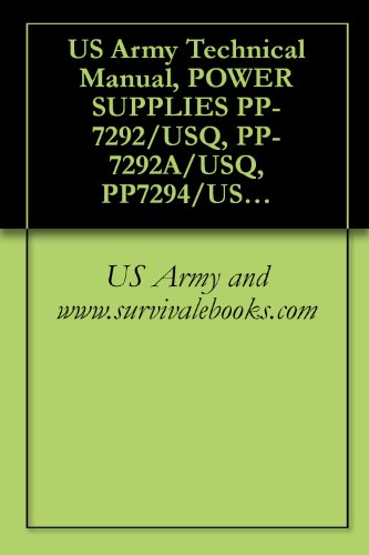 Amazon.co.jp: US Army Technical Manual, POWER SUPPLIES PP-7292/USQ, PP ...