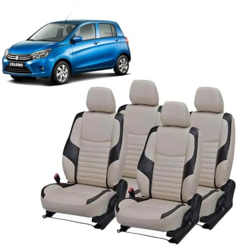 Khushal Leatherite Designer Front and Back Seat Cover Set Compatible ...