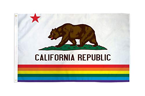 AZ FLAG California Rainbow Flag 2′ x 3′ – gay californian flags 60 x 90 ...