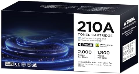 Amazon.com: 210A 210X Toner Cartridges 4 Pack High Yield Compatible for ...