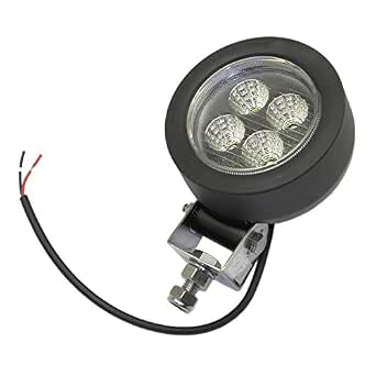 TOTALSOURCE 3661343006189 Round Work light 4 LEDs, Plastic Lens, 12V ...