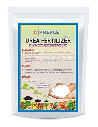 PREPLE Urea Fertilizer (500 gm) Neem Coated Water Soluble for ...