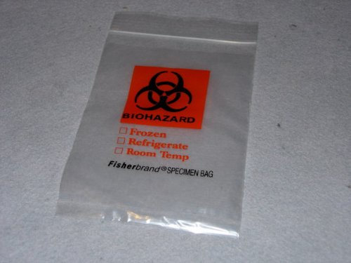 Amazon.com: Biohazard Specimen Transport Bag, Double Pocket (4'' x 6 ...