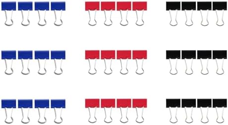 Amazon.com : Ykimok 36 Pcs Mini Binder Clips, 5/8 inch(15mm), Colored ...