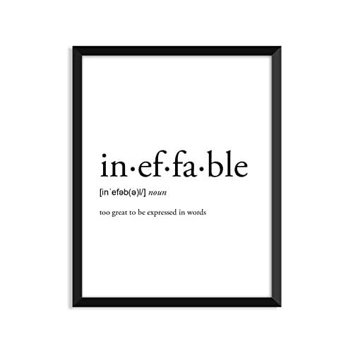 Amazon.com: Ineffable definition - Unframed art print poster or ...
