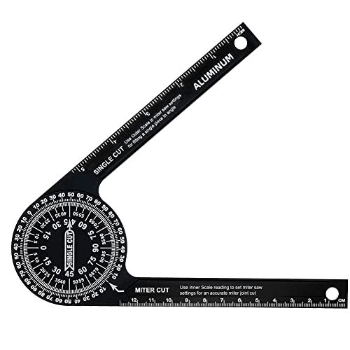 Snapklik.com : Miter Saw Protractor, 7-Inch Aluminum Protractor Angle ...