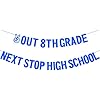 Amazon.com: Peace Out 8th Grade Banner, Next Stop High School Banner ...