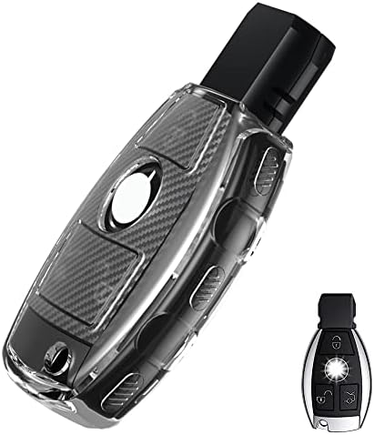 Amazon.com: for Mercedes Benz Key Fob Cover, Soft TPU 360 Degree Car ...