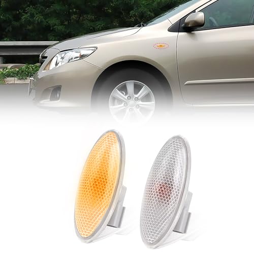 Adzfel 1 Pair Compatible with Toyota Yaris Side Marker Lights - Want It All