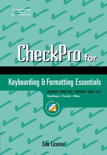 Check Pro: For Keyboarding & Formatting Essentials: Vanhuss, Susie ...