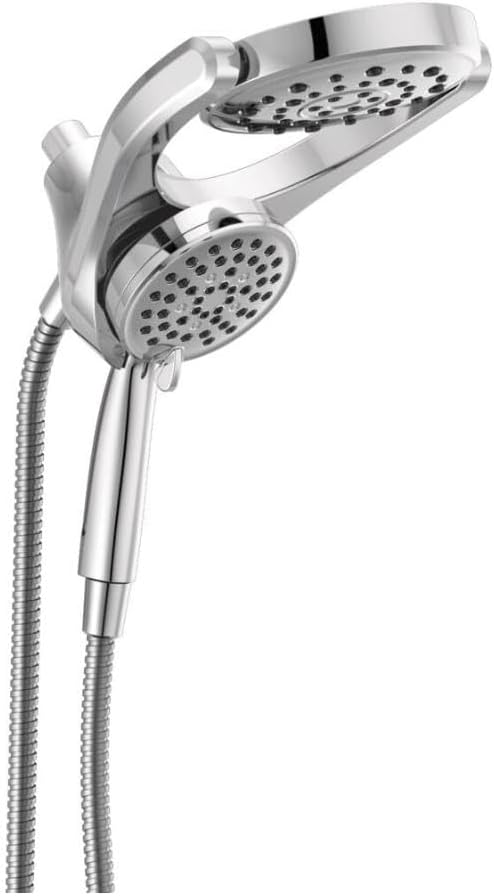 HydroRain 4 Setting Handheld & Wall 2 in 1 Showerhead - Chrome - Amazon.com