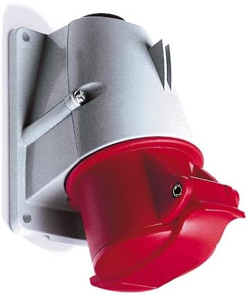 MK Commando K9265 63A 3P+E 380-415V Angled Socket Outlet (IP44) - Red ...