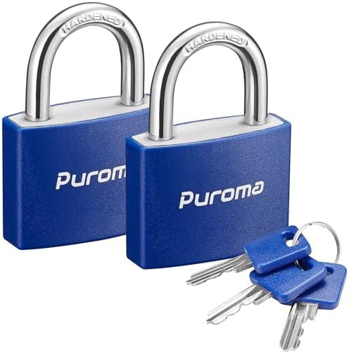 Master Lock 142DCM Covered Aluminum Keyed Padlock, 1-Pack, Blue ...