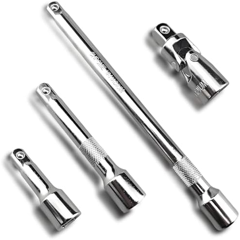 Resze 4 PCS 1/2" Drive Impact Extension Bar Set,3,5,10 Inch Extensions ...