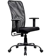 KRISHTHA Office Chair with Adjustable Headrest and Lumbar Support, Mid ...