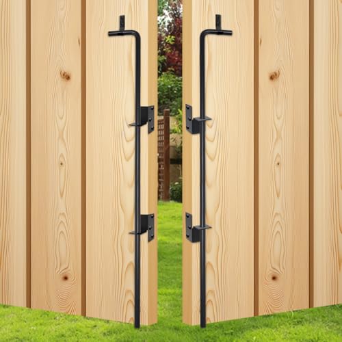 Cane Bolt Heavy Duty Gate Drop Rod 36 inch Steel with Black - Want It All