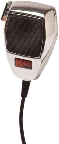 K40 K40MICCH Chrome Edition 4-Pin Noise Cancelling CB Radio Microphone ...