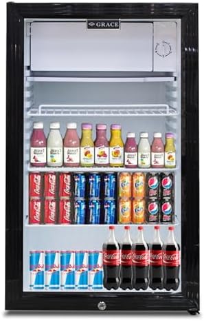 Grace Drinks Cooler Beverage Refrigerator Display Chiller with Lock ...