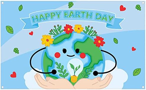 Amazon.com : Swepuck 72x43inch Happy Earth Day Backdrop April 22 Save ...