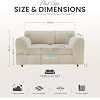Gamzo Outlet Fashionable Imperial 2-Seater Full Back Plush Fabric Sofa ...