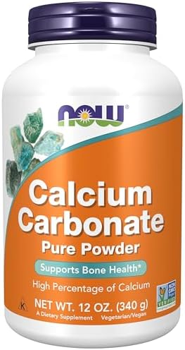 Amazon.com: NOW Foods Supplements, Calcium Carbonate Powder, High ...