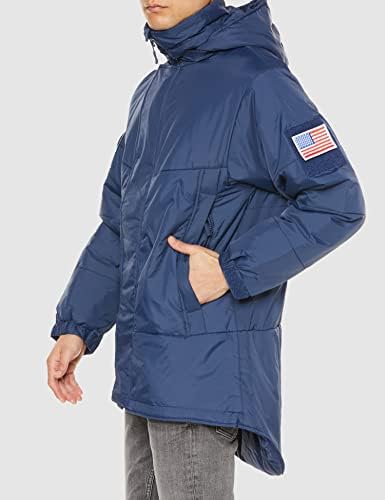 Amazon.co.jp: [エフスタイル] ワッペン付 PCU LEVEL7 TYPE2 中綿パーカー F-SD021086-026 ネイビー : ファッション