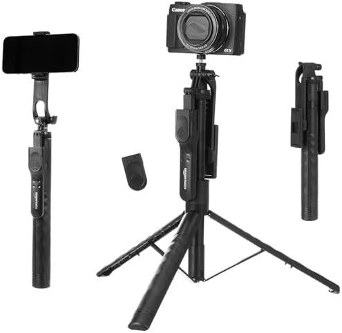 Amazon Basics Selfie Stick | 180 cm Extendable with Handheld Stabilizer ...