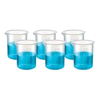 Bello Polypropylene Plastic Beaker 1000 ml with Graduation Marks, Pack ...