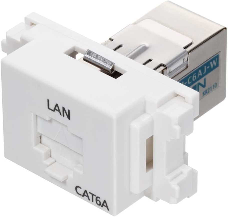 Amazon.co.jp: サン電子 LANモジュラジャック(ジャックタイプ) LMJ-C6AJ-W : 家電＆カメラ