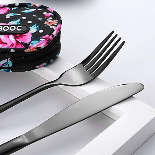 Snapklik.com : Travel Utensils,Reusable Silverware Set To Go Portable ...