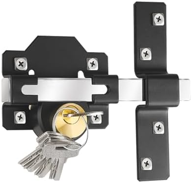 Amazon.com: GateMate Long Throw Gate Lock 1490086, Euro Profile Keyed ...