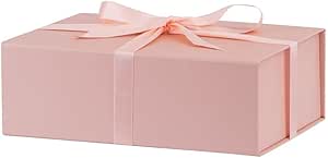 Amazon.com: MUMUPACK Gift Box 8x7x3.3 Inches,Pink Gift Box with Lid ...