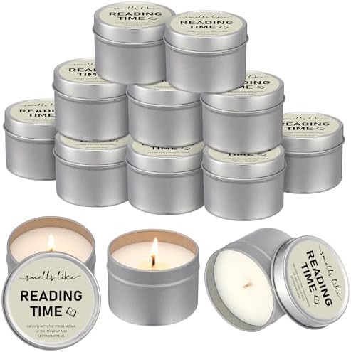 Amazon.com: MTLEE 6 Pcs Book Lover Candle Gifts 3.5 oz Reading Scented ...