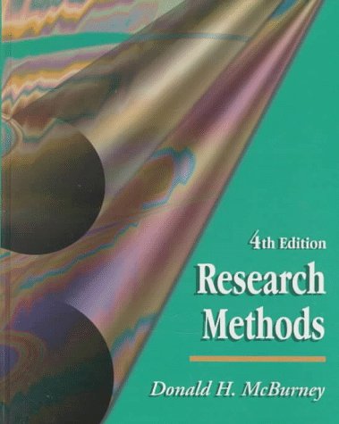 Amazon.com: Research Methods: 9780534355104: McBurney, Donald H.: Books
