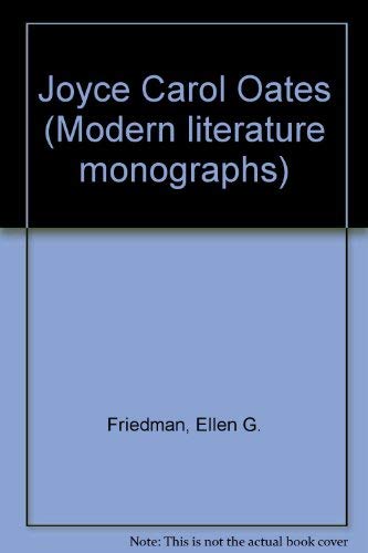 Amazon.com: Joyce Carol Oates (Modern literature monographs ...