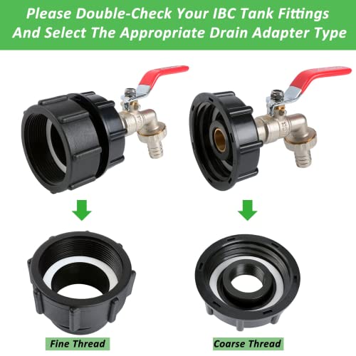 IBC Container Accessories 1/2 Inch Fine Brass IBC Tank Accessories IBC ...