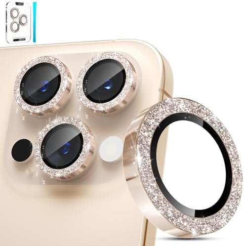 imluckies Glitter Camera Lens Protector for iPhone 16 Pro - iPhone 16 ...